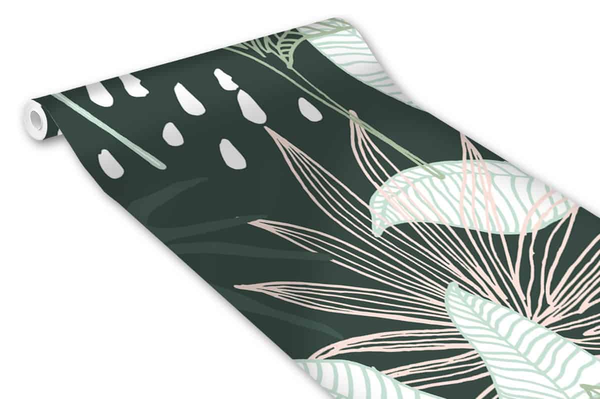 Behang | Tropical pattern - geboorteplein.nl
