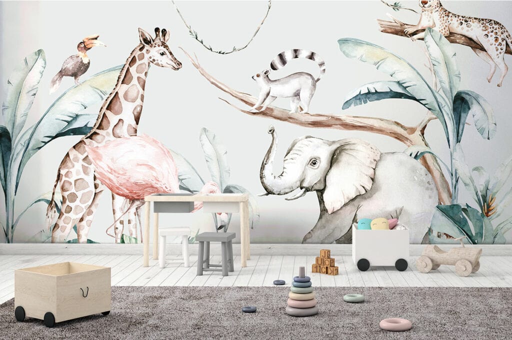 Behang kinderkamer kinderkamer & babykamer - geboorteplein.nl