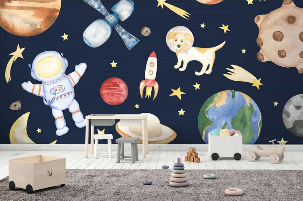 Behang kinderkamer kinderkamer & babykamer - geboorteplein.nl