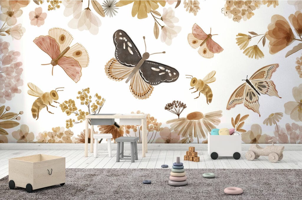 Behang kinderkamer kinderkamer & babykamer - geboorteplein.nl