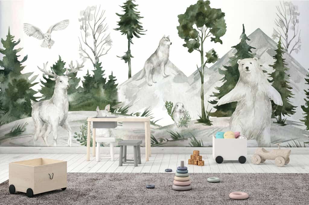 Behang kinderkamer kinderkamer & babykamer - geboorteplein.nl